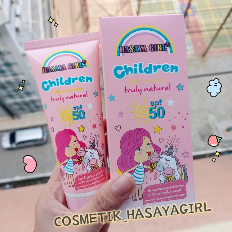 Jual ECER!! SUNSCREEN CHILDREN TRULY NATURAL SPF 50 NO. JH3751 | Shopee ...