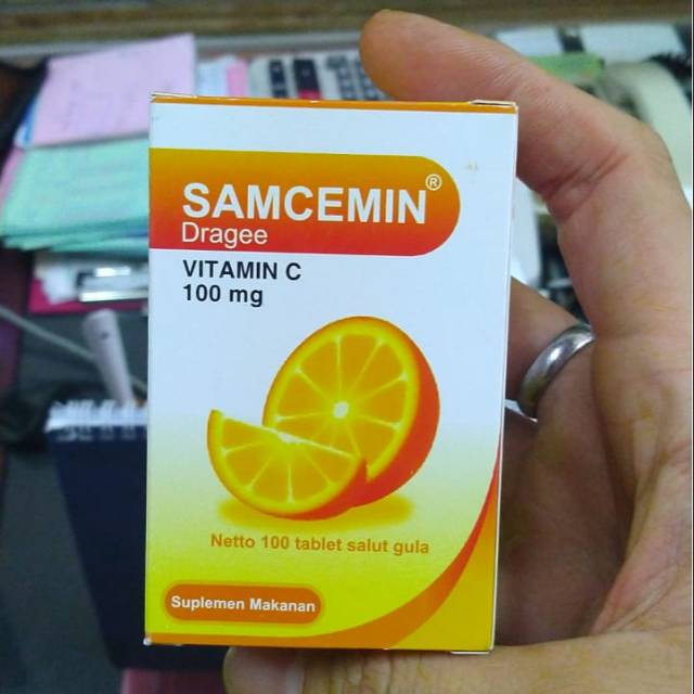 Jual VITAMIN C SAMCEMIN 100 TABLET 100 MG | Shopee Indonesia