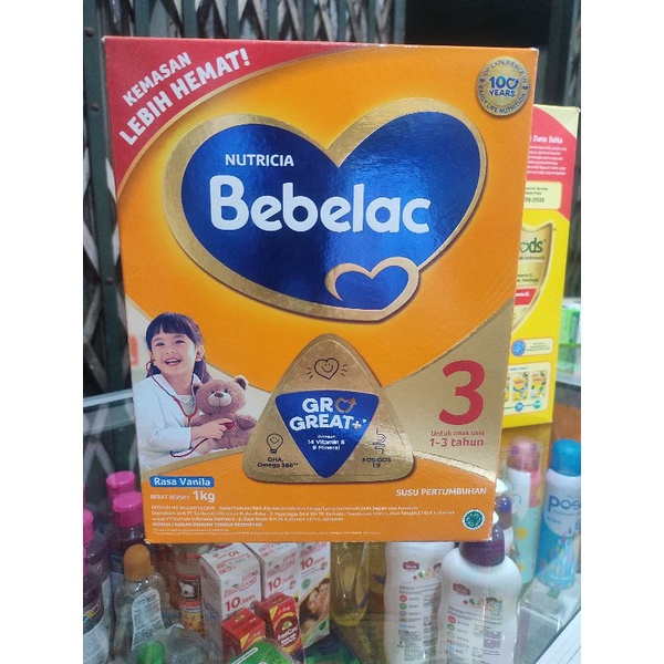 Jual BEBELAC 3 & 4 Vanila dan madu Susu Box 1000g | Shopee Indonesia
