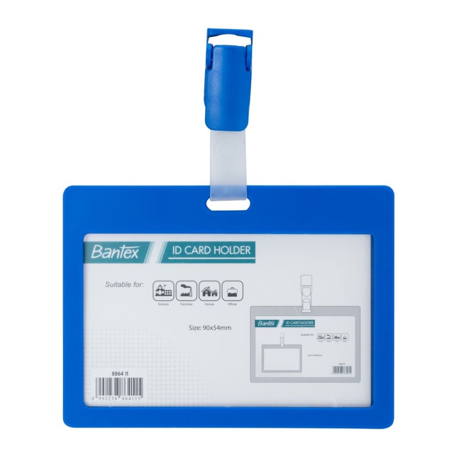 Jual Bantex ID Card Holder Name Tag Landscape | Shopee Indonesia