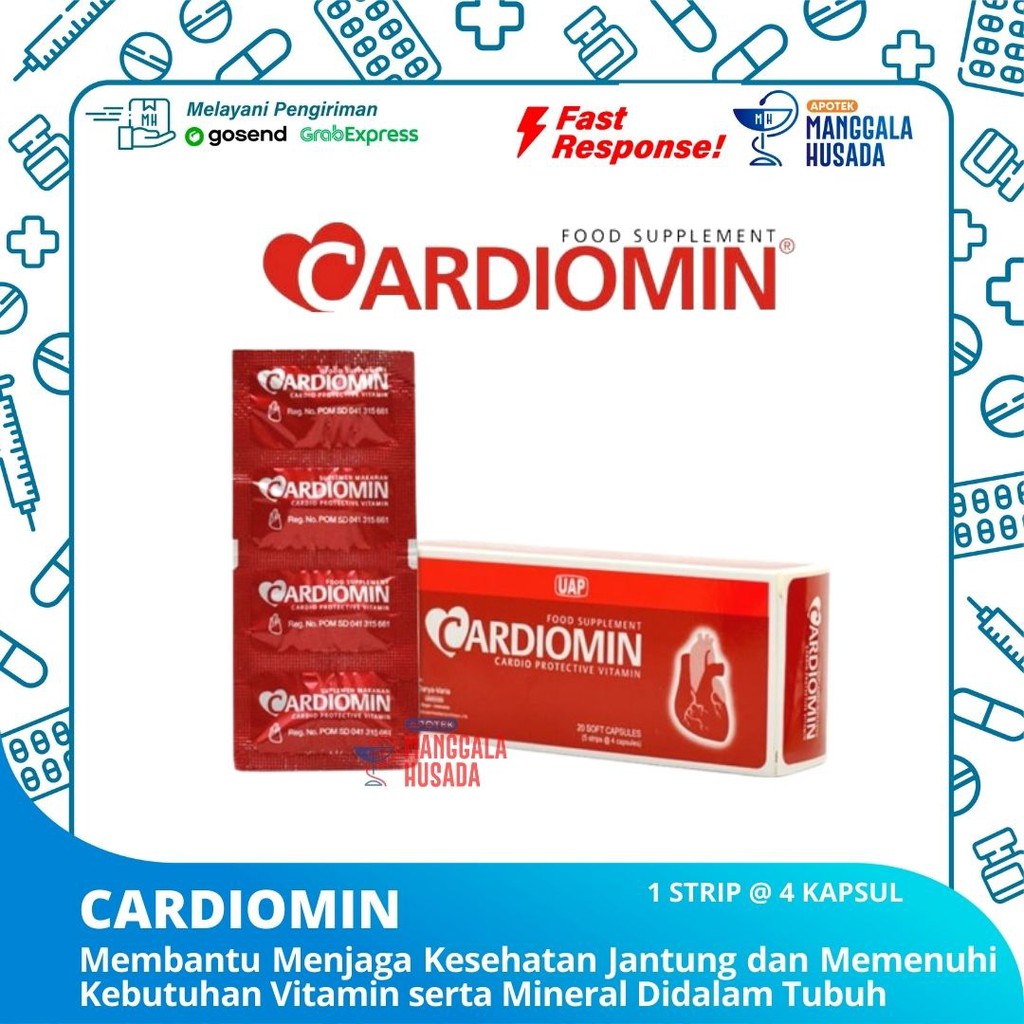 Jual CARDIOMIN SUPLEMEN PER STRIP @ 4 KAPSUL | Shopee Indonesia