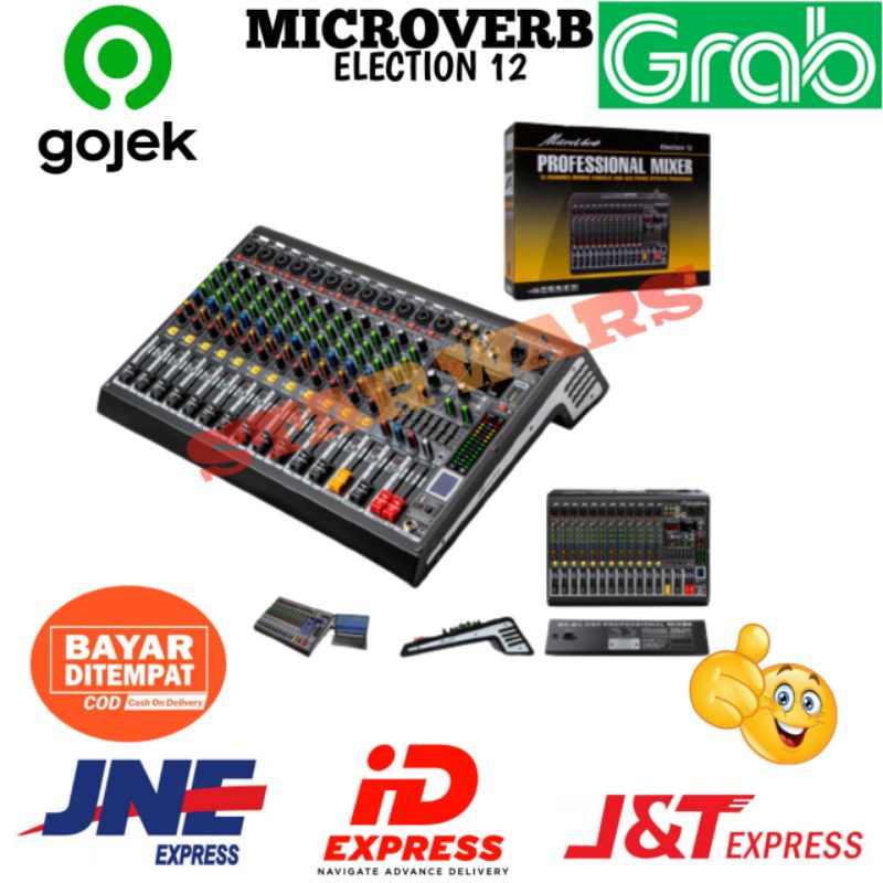 Jual Mixer Audio Microverb Election 12 Original 12 Channel | Shopee ...