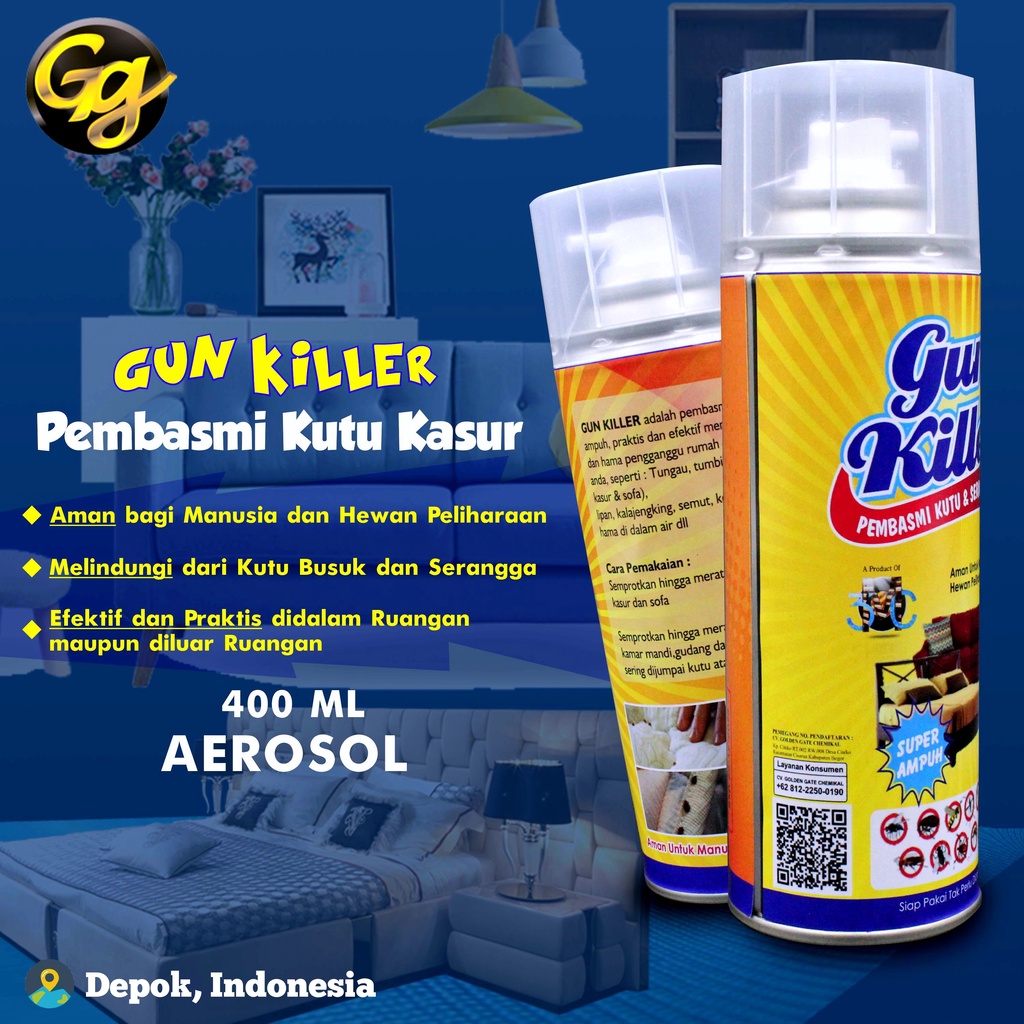 Jual Racun Anti Kutu Kasur Tungau Tumilla Gun Killer Pembasmi Ampuh ...