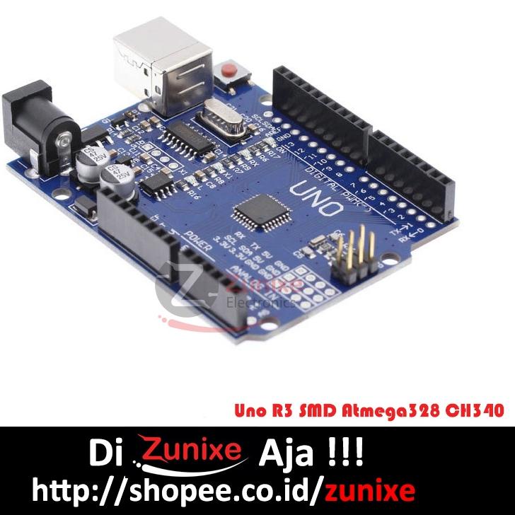 Jual New - UNO R3 CH340 ATMEGA328P PLUS KABEL DAN PIN HEADER COMPATIBLE ...