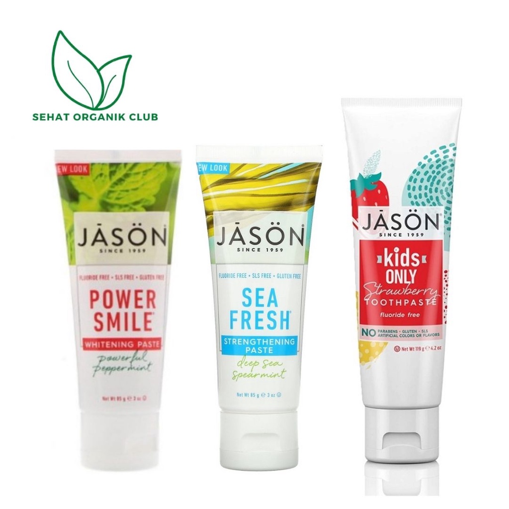 Jual Jason Toothpaste Sea Fresh 85 gr ; Jason Toothpaste Power Smile 85 ...