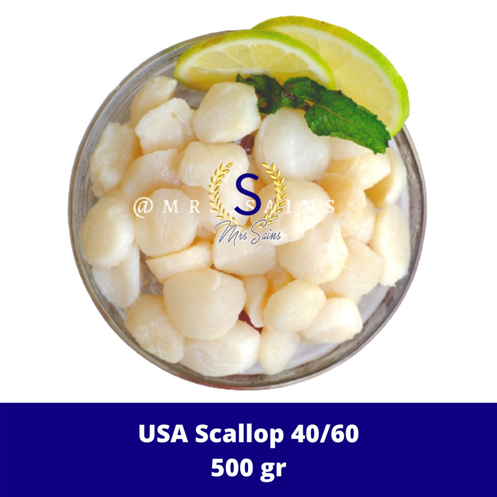 Jual [FROZEN FOOD SEAFOOD] USA SCALLOP IMPORT SIZE 40/60 PER PACK ...
