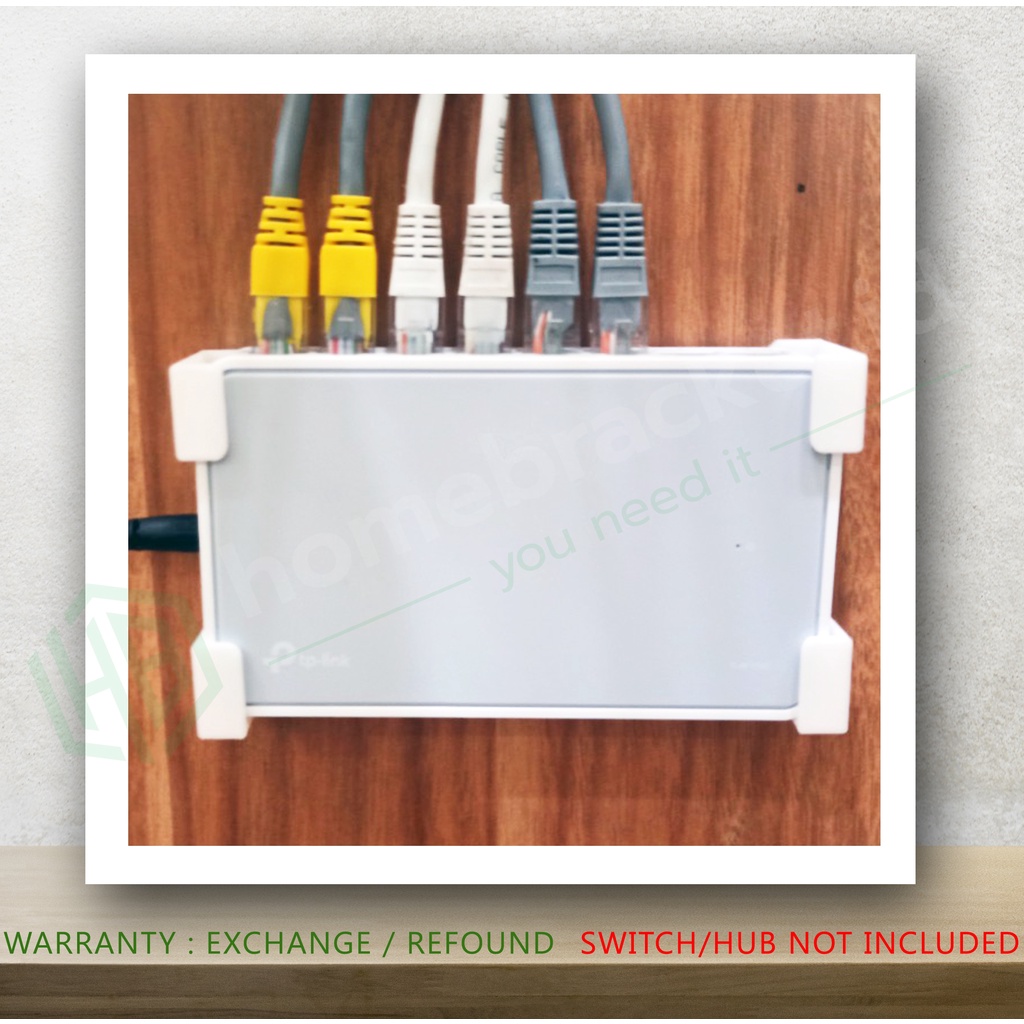 Jual Bracket Braket Holder Switch Hub TP-Link D-Link Media Converter ...