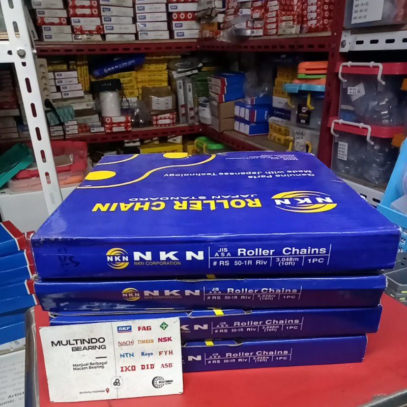 Jual Rantai RS 50-1 SINGLE NKN DJAPAN ROLLER CHAIN ORIGINAL | Shopee Indonesia