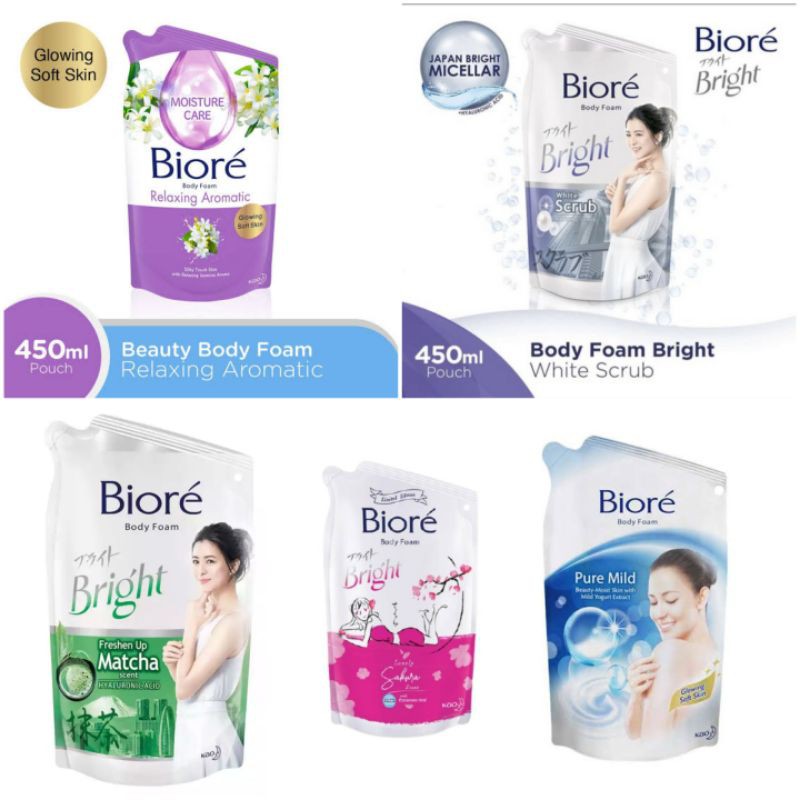 Jual Biore body foam reffil 450ml | Shopee Indonesia