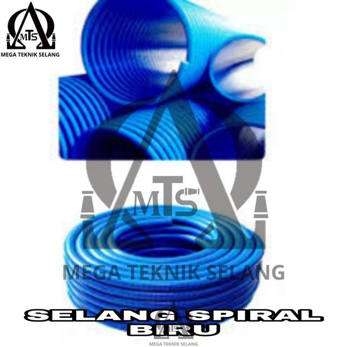 Jual Selang Hisap 5" Spiral Biru 5" Selang Pompa Irigasi PVC Suction ...