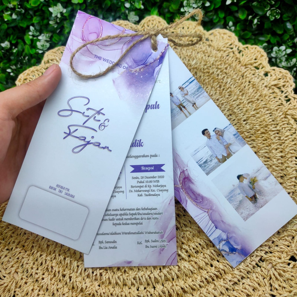 Jual UNDANGAN PERNIKAHAN RUSTIC CUSTOM - UNDANGAN NIKAH AESTHETIC ...