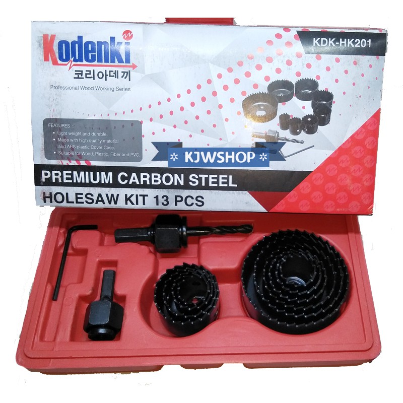 Jual Holesaw Set Hole Saw Kit 13 pcs Set HIDROPONIK Mata Bor Kayu Pipa ...