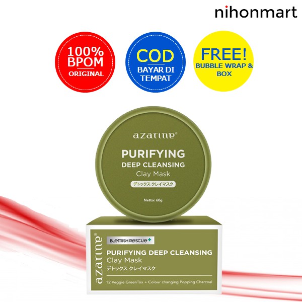 Jual Azarine Purifying Deep Cleansing Clay Mask 60g | Shopee Indonesia