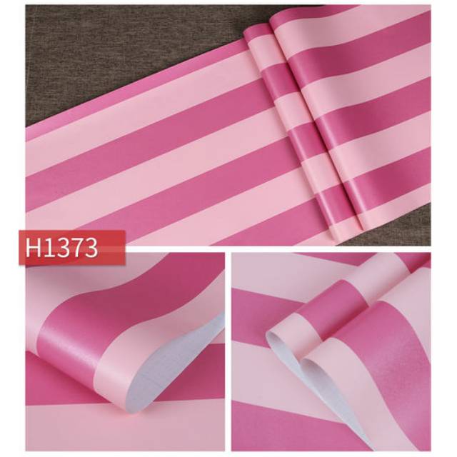 Jual Wallpaper Dinding Sticker Garis Pink Besar | Shopee Indonesia