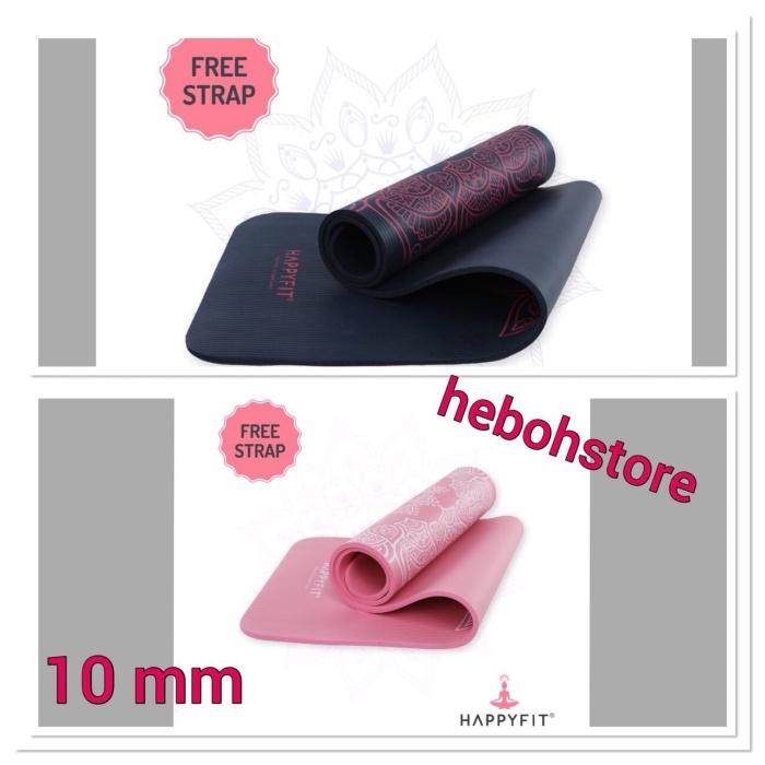 Jual Matras Yoga Happy Fit /Yoga Mat Happy Fit 10 Mm Motif Original ...