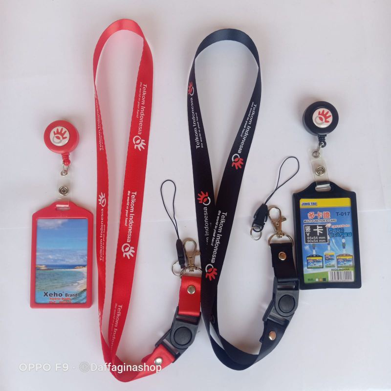 Jual PT.Telkom Tali Lanyard Gantungan ID Card Holder Name Tag | Shopee ...