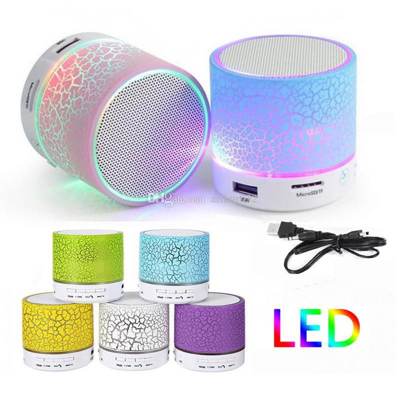 Jual PROMO【only a week】Speaker Mini Bluetooth Portabel Retak Lampu Led ...