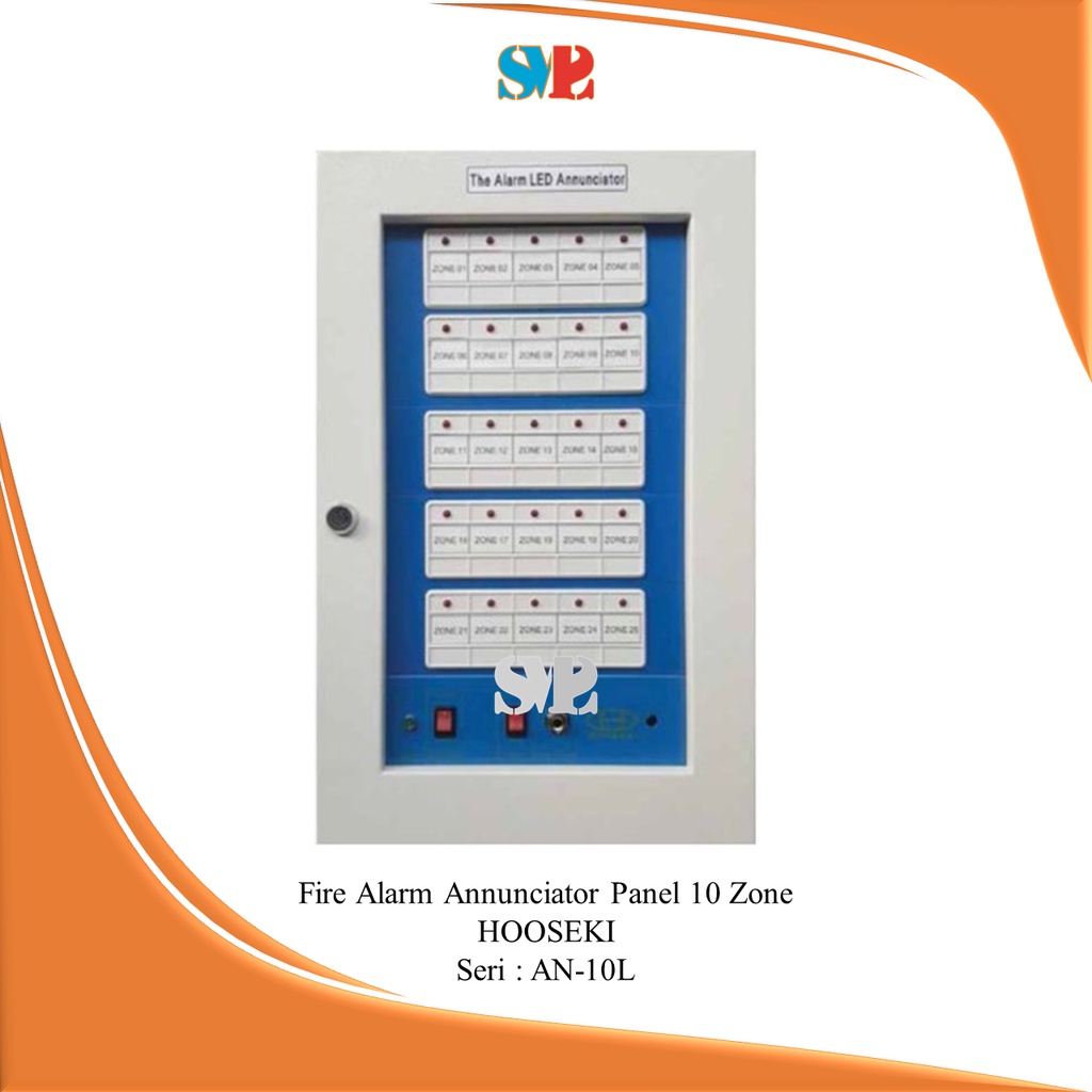 Jual Fire Alarm Annunciator Panel 10 zone HOOSEKI AN-10L (Konvensional) | Shopee Indonesia