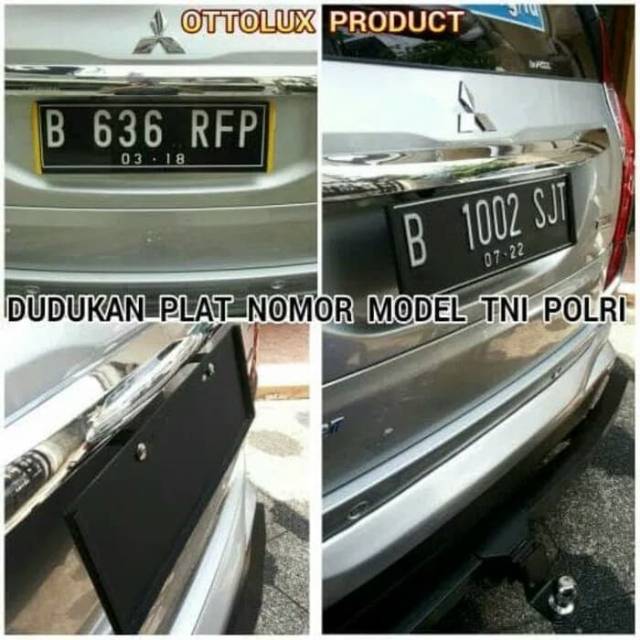 Jual Plat no slip model TNI pejabat warna crom | Shopee Indonesia