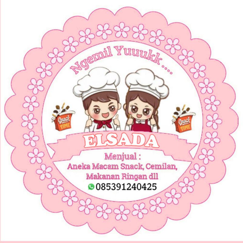 Jual STIKER GLOSSY KEMASAN CEMILAN / MAKANAN (MINIMAL ORDER 100 PCS ...