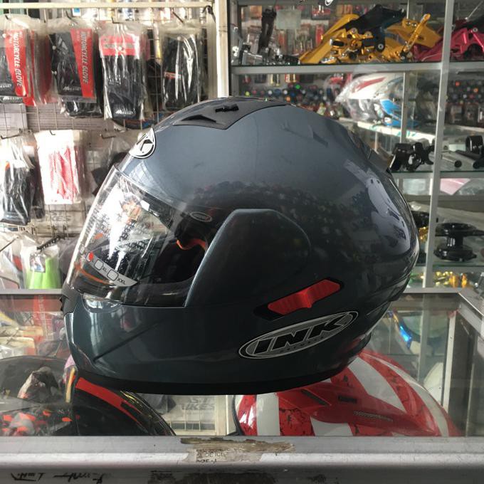 Jual Helm Ink Cl 1 Gray Double Visor/Full Face Tokobiru274 | Shopee ...