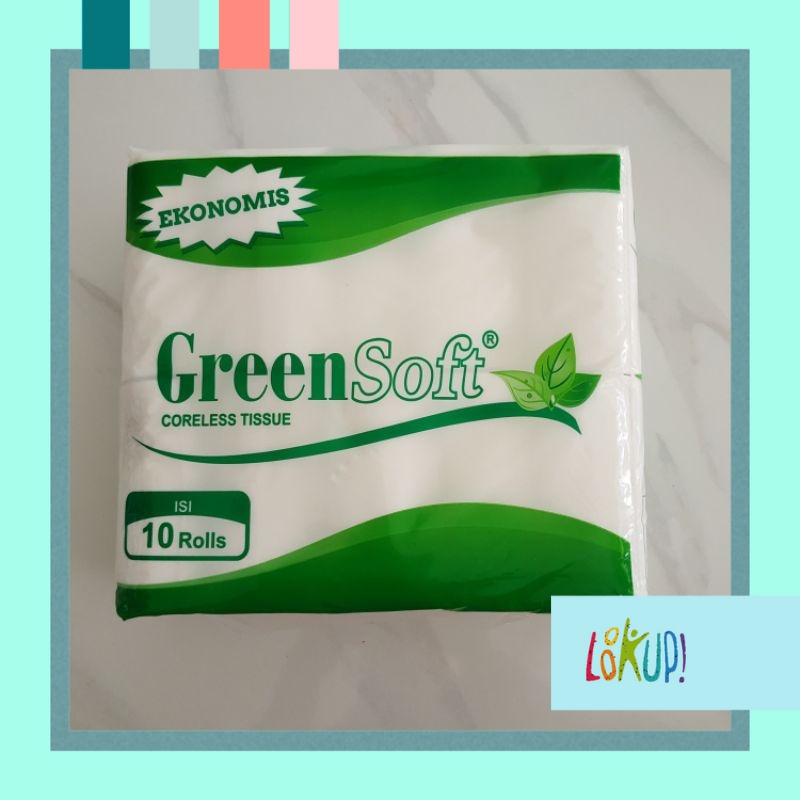 Jual GREEN SOFT CORELESS / TISU GULUNG / TISU CORELESS / TISSUE TANPA ...