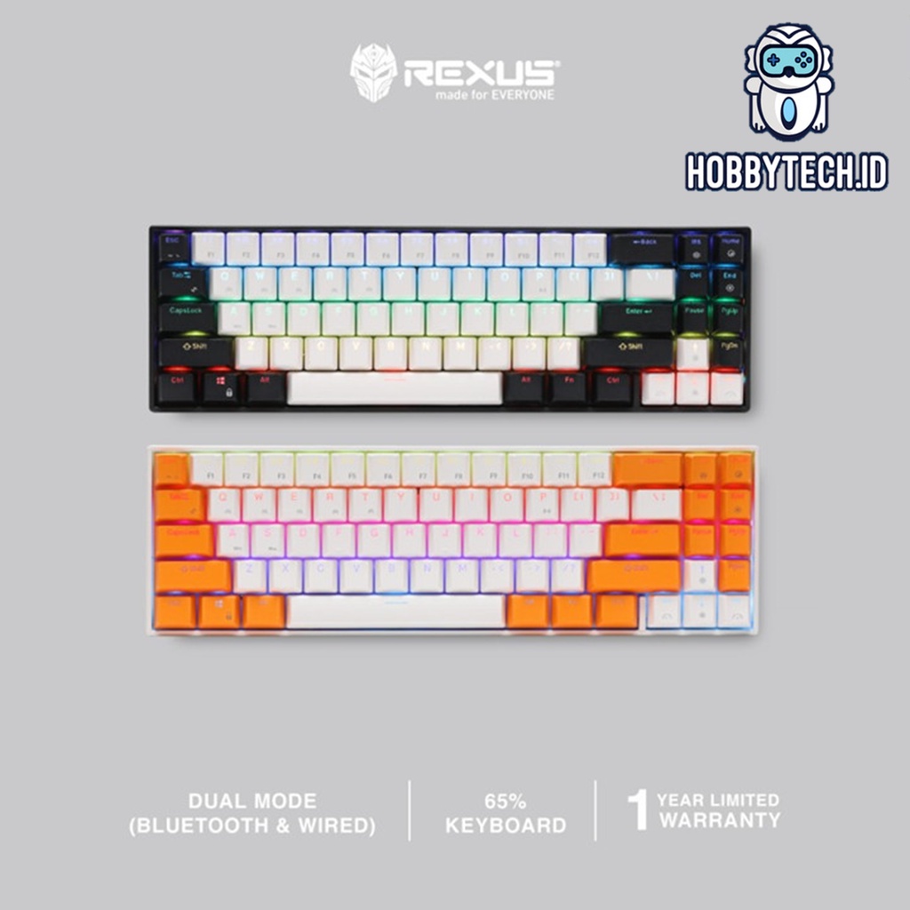 Jual Rexus Keyboard Wireless Gaming Mechanical Daxa M71 PRO | Shopee ...