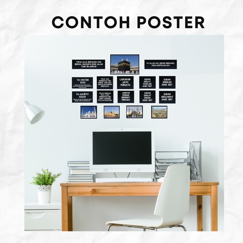 Jual POSTER MOTIVASI ISLAMI MENJADI MUSLIM PRODUKTIF | Shopee Indonesia