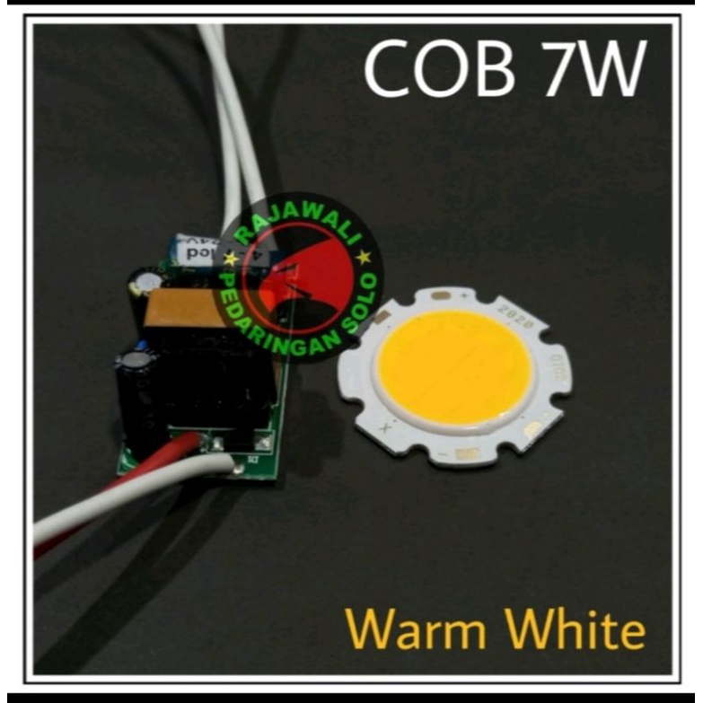 Jual LED COB HPL WARM WHITE 7WATT DAN PAKETAN LED DRIVER 4-7 X 1W COB ...