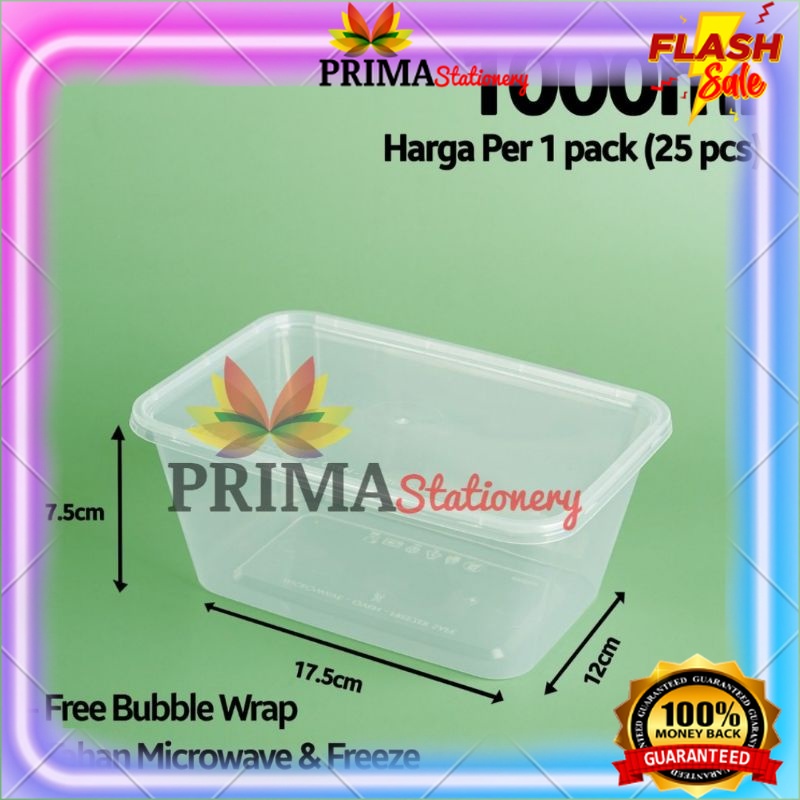 Jual Tupperware TERMURAH !! toples kotak makanan 1000ml ecer wadah ...