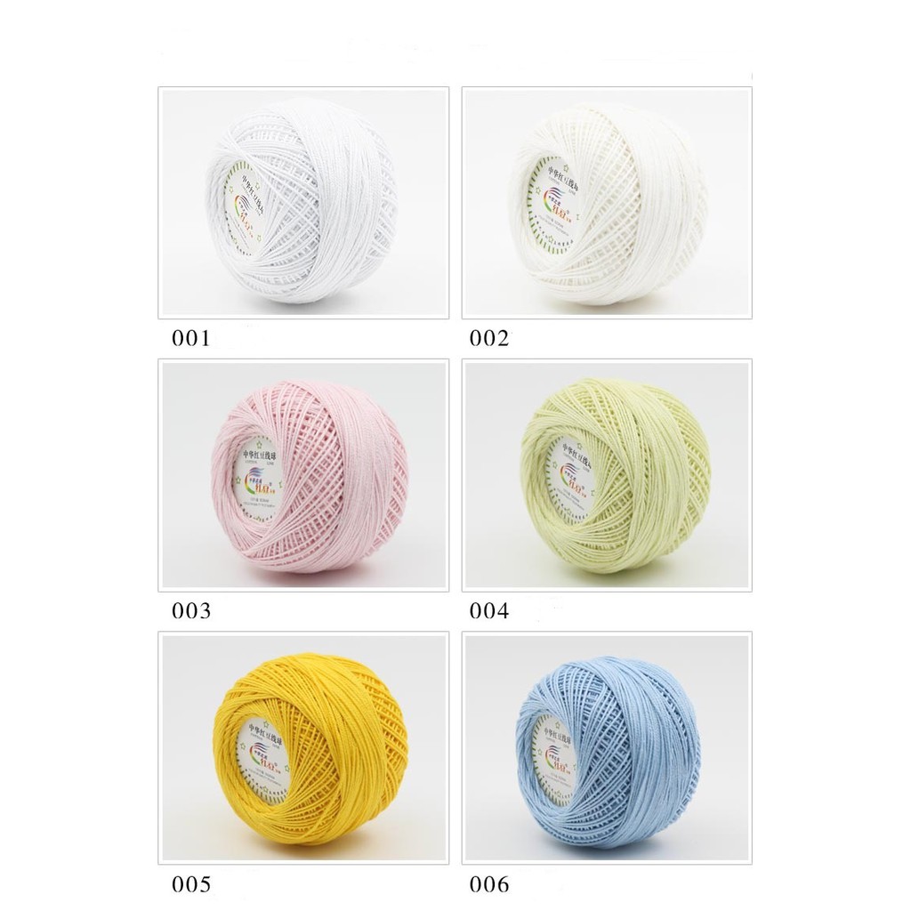 Jual 21-29 benang rajut katun renda/ Lace yarn KRP3 | Shopee Indonesia