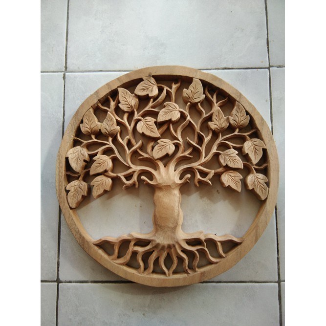 Jual Ukiran Bali Hiasan Dinding Model Pohon | Shopee Indonesia
