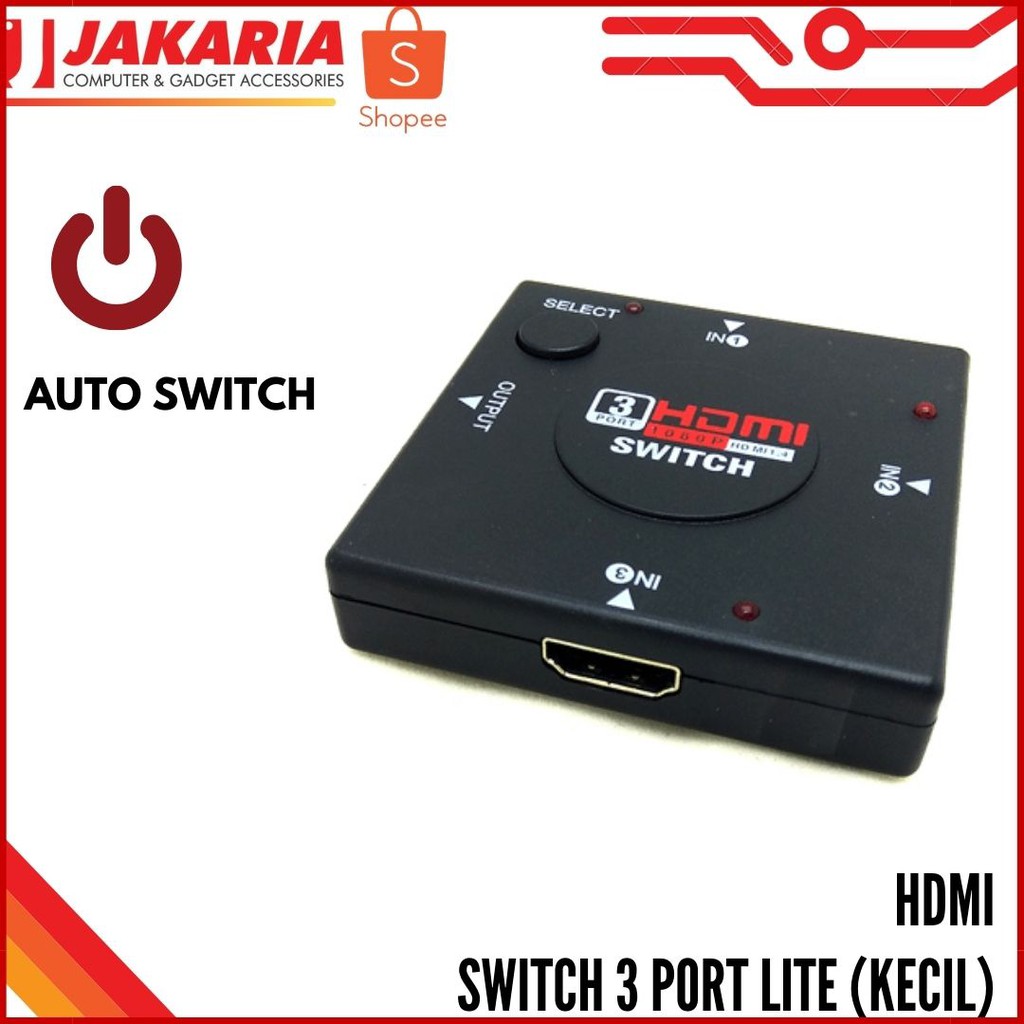 Jual HDMI Switch 3 Port HDMI Switcher 3 Port HDMI Switch In 3 Out 1 ...