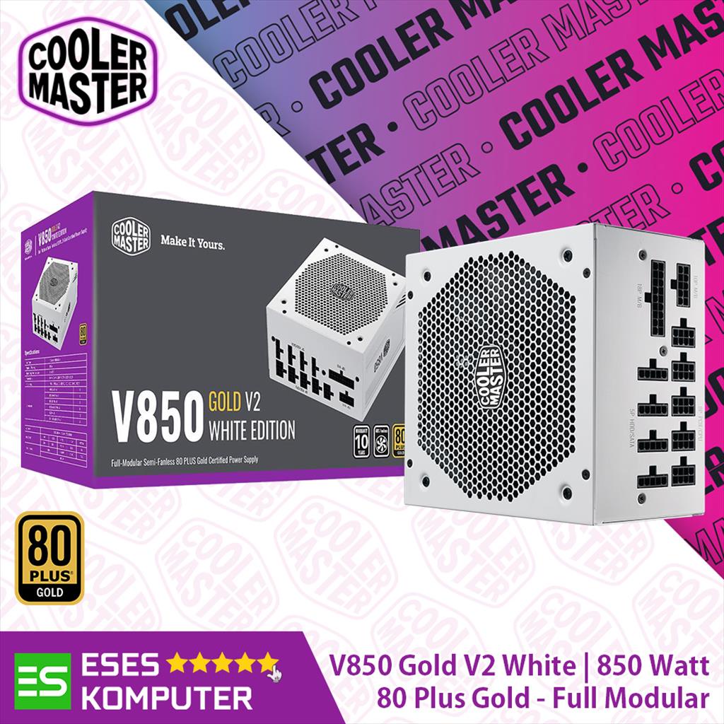 Jual PSU Cooler Master V850 Gold V2 White 850W 80 Plus Gold Fully ...