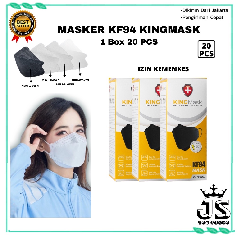 Jual Masker KINGMASK Model Korea KF94 Premium Quality Mask-JS | Shopee ...