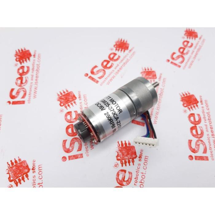 Jual TT Motor DC Gearbox GM25-370CA Electric 6v 260RPM for Automatic ...