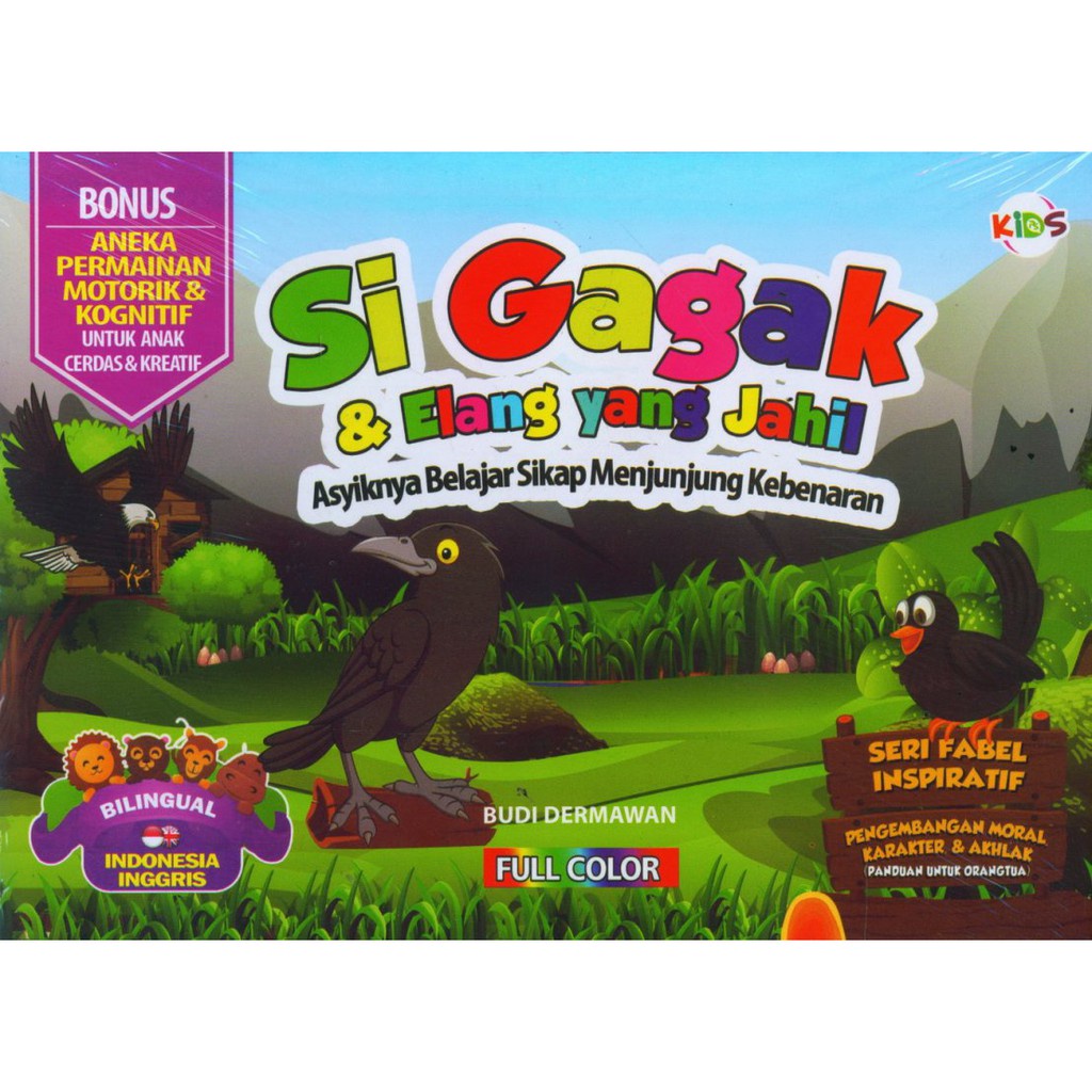 Jual BUKU ANAK Si Gagak dan Elang yang Jahil (Bilingual) Full Color ...