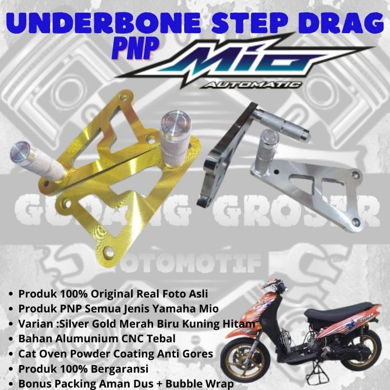 Jual Underbone Step Drag All Yamaha Mio PnP Step Underbone Kaki Drag ...