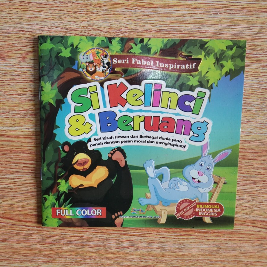 Jual Buku Cerita Anak Bergambar Seri Fabel Si Kelinci dan Beruang - Sandro | Shopee Indonesia