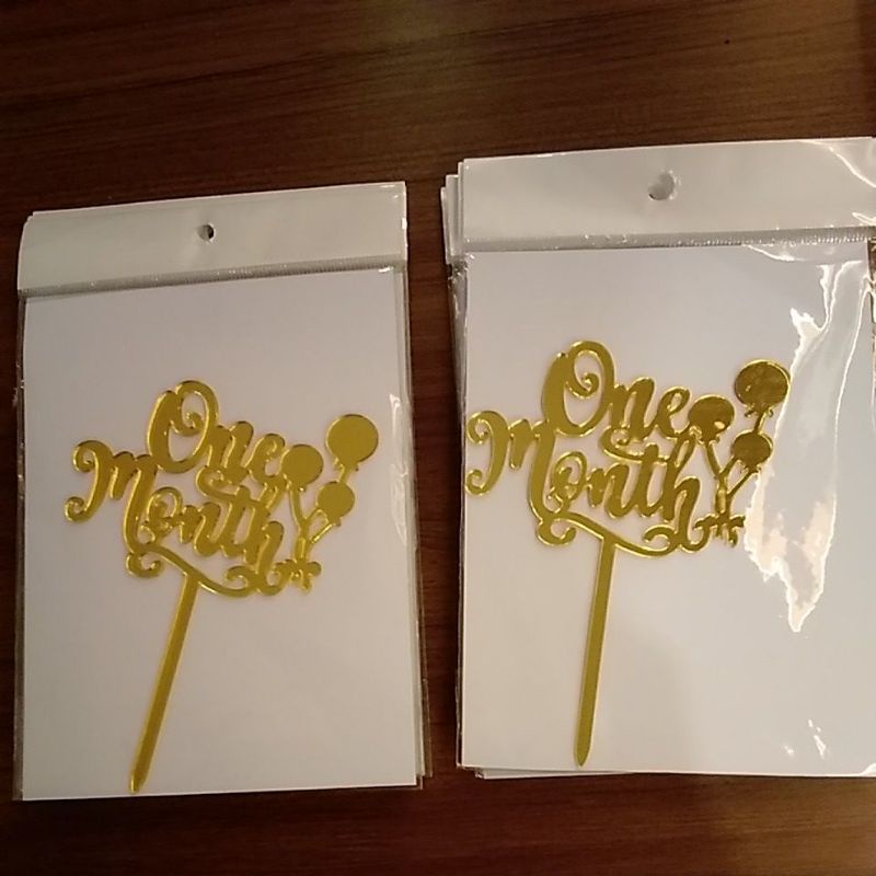 Jual Topper Ucapan Happy Aniversary / Topper One Month | Shopee Indonesia