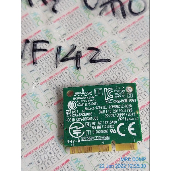 Jual Broadcom BCM943142HM BCM943142 150 Mbps Mini Pci-e Kartu WLAN ...