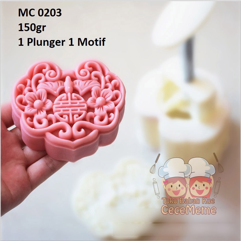 Jual Cetakan Mooncake Plunger Kue Bulan Nastar Pia Cookies Bunga 150gr ...