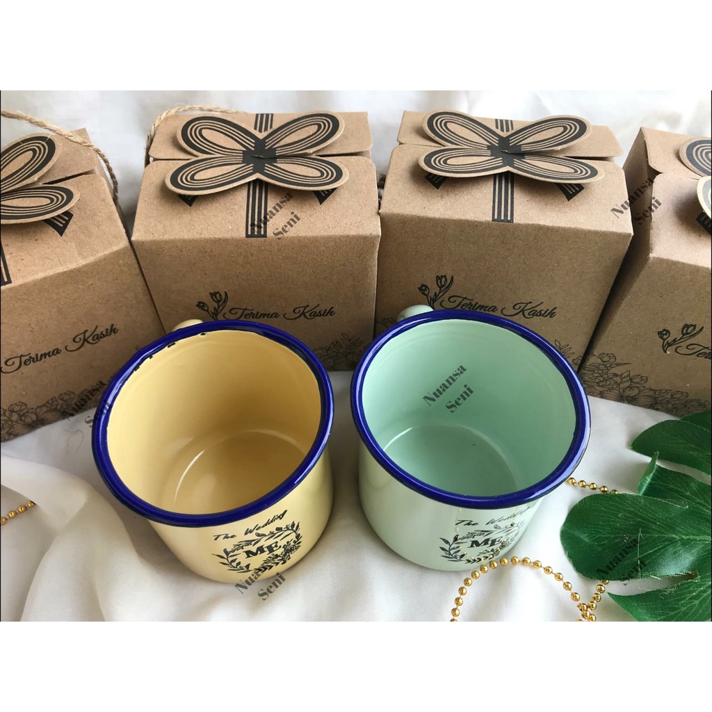 Jual HANYA BOX ! Souvenir Packaging Gelas Enamel Kemasan Box Mug Gagang ...