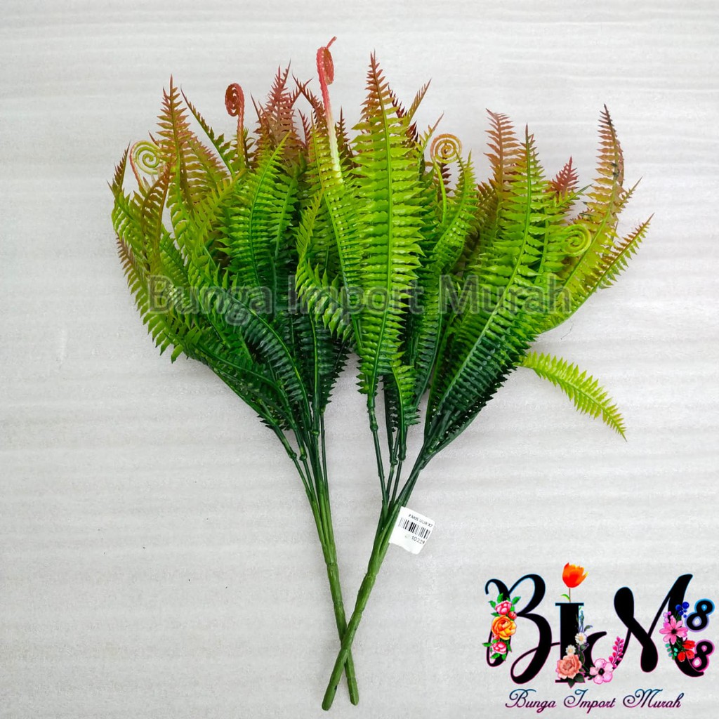Jual DAUN PAKIS ULIR CABANG 7 ARTIFICIAL - DAUN DEKORASI | Shopee Indonesia