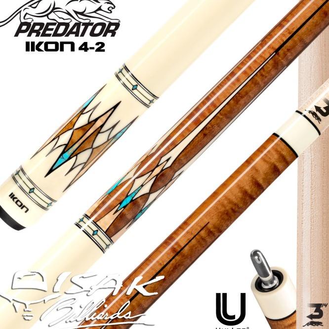 Jual Predator Ikon4-2 Uniloc Low Deflection Billiard Cue Stick Stik ...