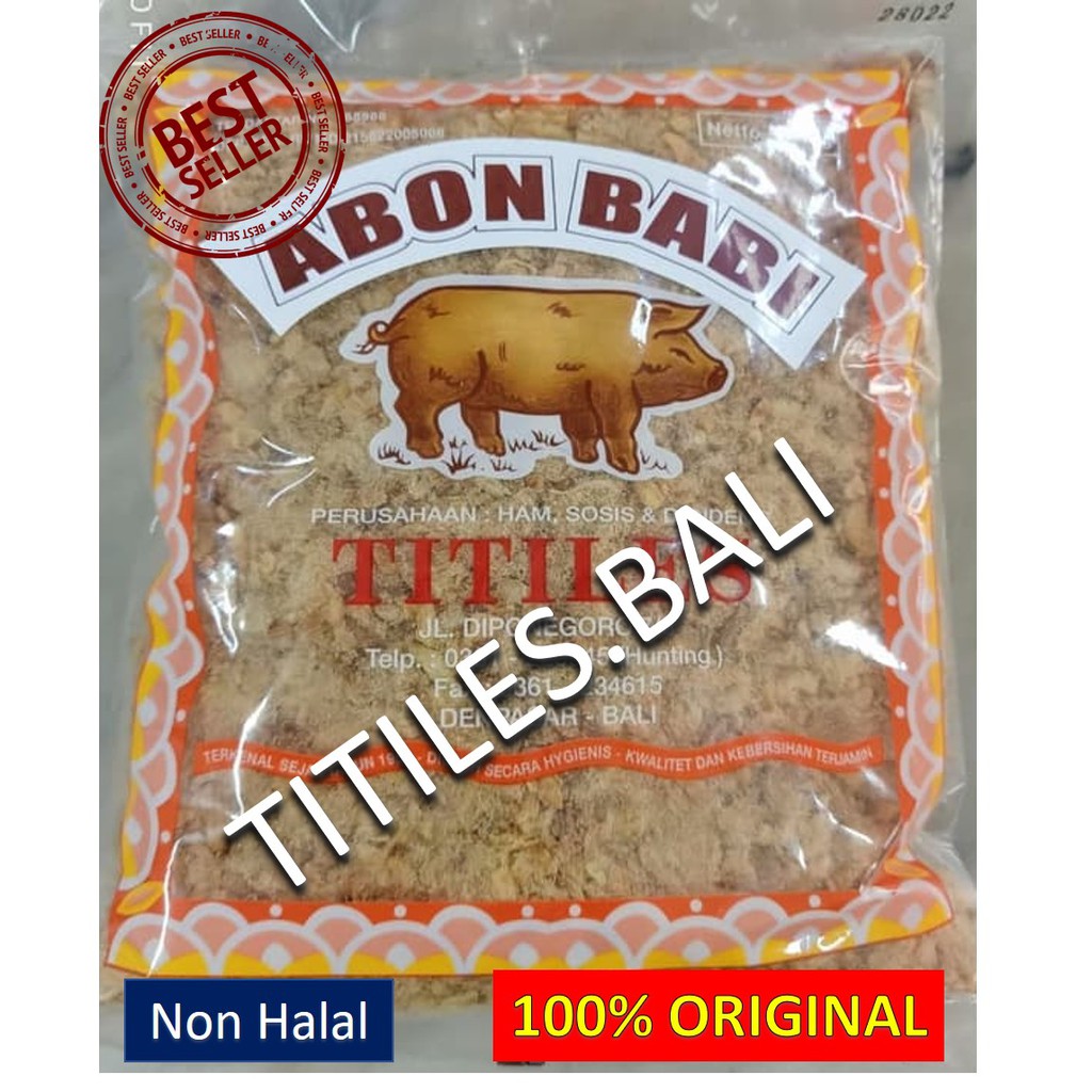 Jual ABON BABI TITILES 500GR ORIGINAL TITILES BALI | Shopee Indonesia