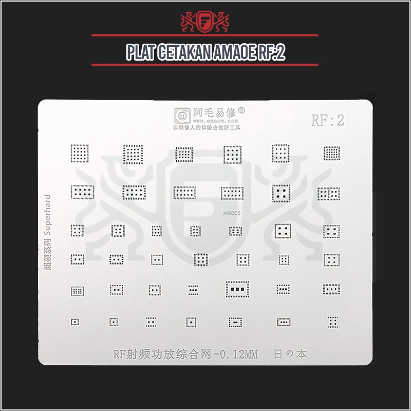 Jual Plat Cetakan RF:2 AMAOE / Plat Cetakan IC Amaoe RF:2 / Cetakan IC Amaoe RF2 / Cetakan IC RF ...