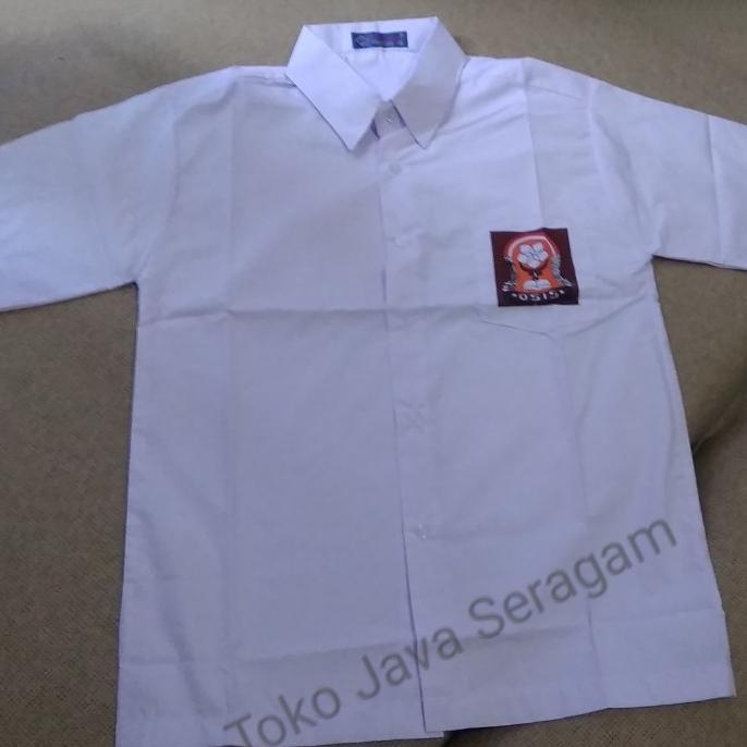 Jual Baju Seragam Sekolah SMA SMK MA Kemeja Putih Lengan Pendek Logo ...