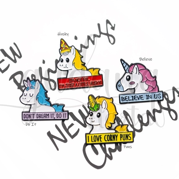 Jual Pin Belive In Unicorn Broch Tas Karakter Kuda Poni Unik GH 208781 ...