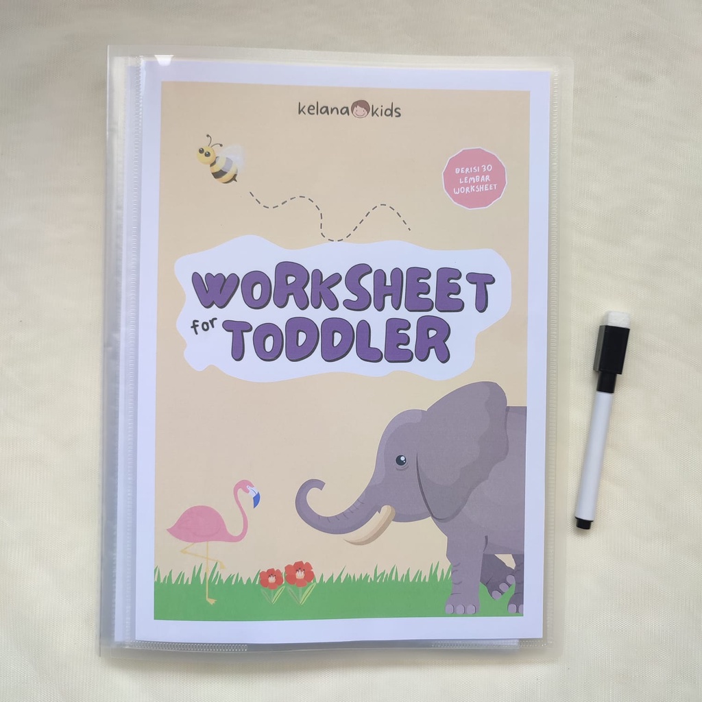 Jual Worksheet for Toddler 30 Lembar Kerja Anak Preschool 3 4 5 Tahun ...